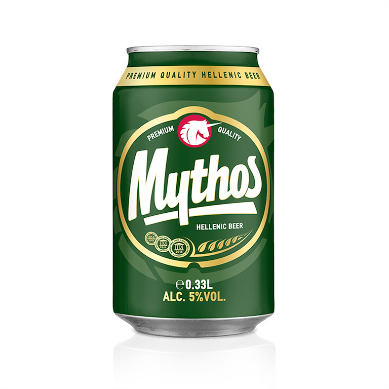 Pivo Mythos limenka 0,33l