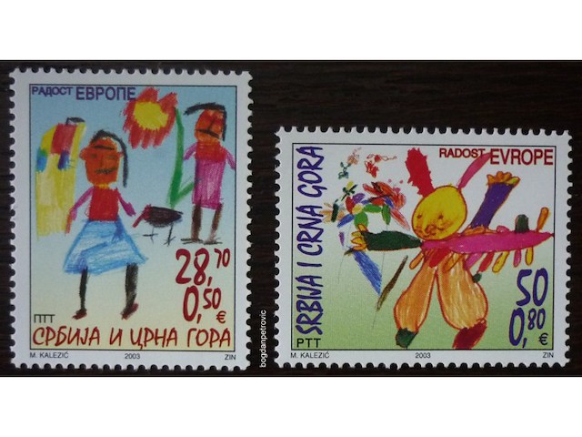 2003.SCG-Radost Evrope-Dečiji crteži, MNH