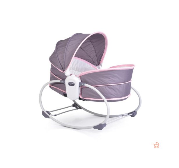 Ležaljka-njihalica za bebe Moni Ava 5u1-Purple