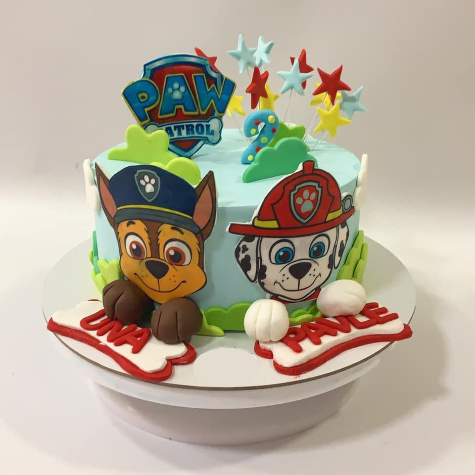 Prodavnica poklona - Torta za decu- Patrolne Šape- Maršal i Čejs