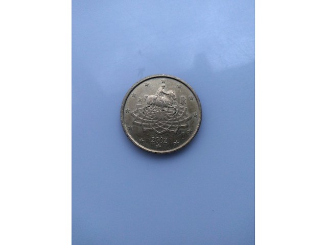 50 euro centi Italija, 2002.