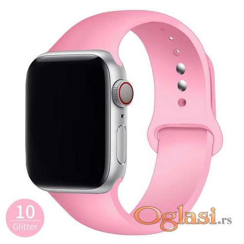 Silikonska narukvica pink Apple watch 38/40/41