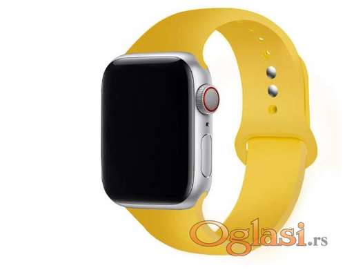 Silikonska narukvica zuta Apple watch 38/40/41