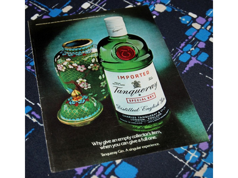 Imported Tanqueray - reklama 1979