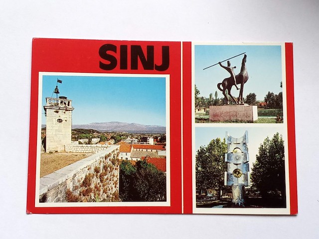 Sinj - Spomenik - Hrvatska - Putovala 1990.g -