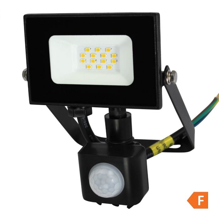 LED reflektor senzor 10W 4000K, 800lm 30kh, crni