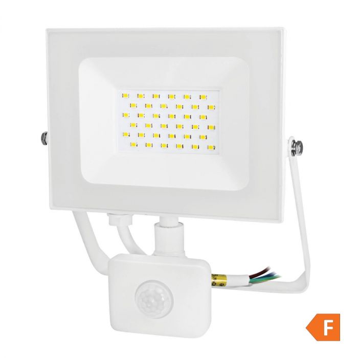 LED reflektor senzor 30W 4000K, 2550lm 30kh, beli