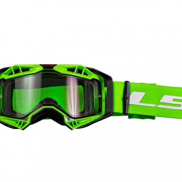 Moto Cross naočare LS2 AURA zelene sa providnim vizirom