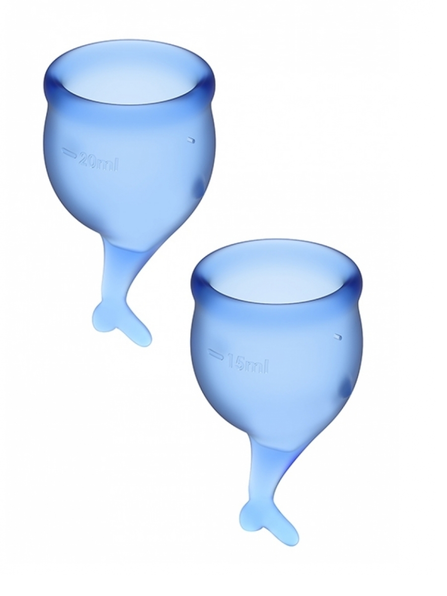 Menstrualne casice Feel Secure Menstrual Cup Light blue