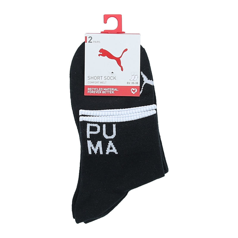 ŽENSKE ČARAPE PUMA WOMEN PLACED LOGO SHORT SOCK 2P