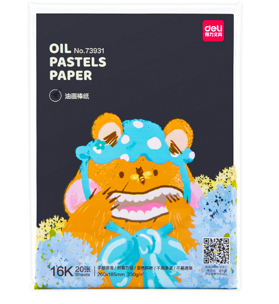 DELI Oil pastels paper 73931