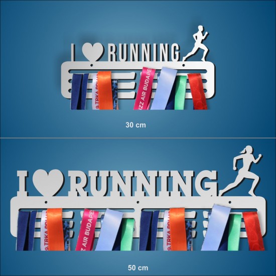 I LOVE RUNNING - TRČANJE - DRŽAČI ZA MEDALJE