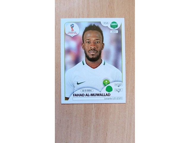 Panini Rusija Russia 2018 sličica broj 059