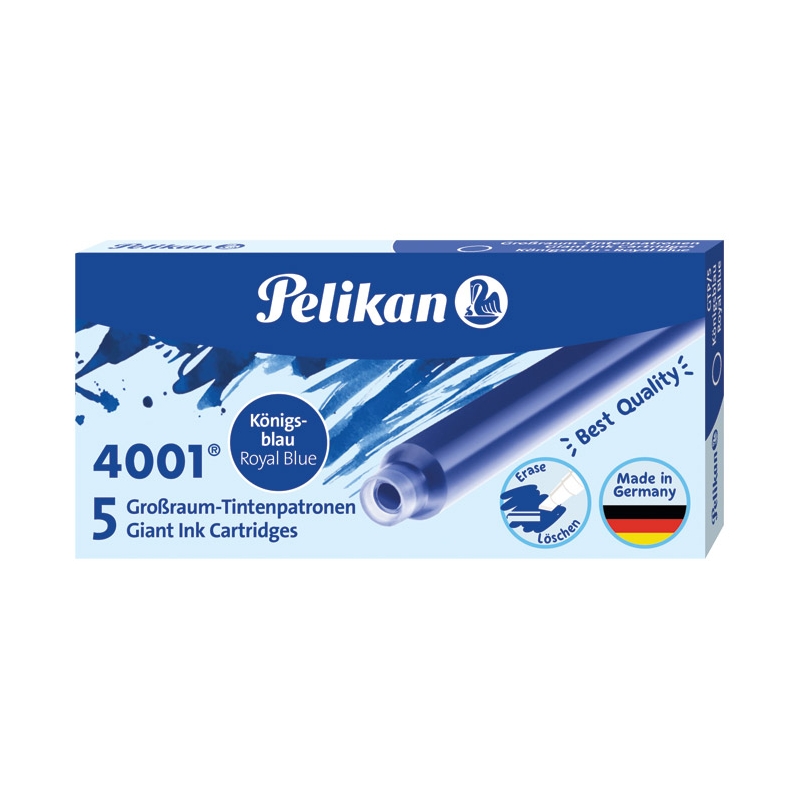 Tinta za nalivpero patrone duge pk5 4001 Pelikan 310748 plava