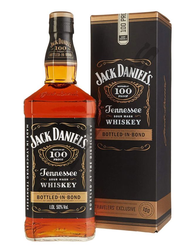 Jack Daniels bottled in bond 100 proof