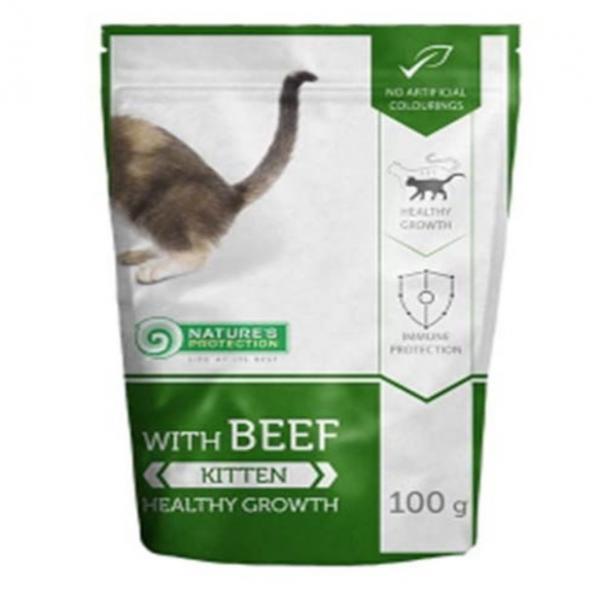 Natures Protection Cat Kitten Govedina 100g