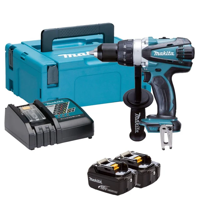 Makita DDF458RFJ akumulatorska bušilica - odvijač; 18V; 2x3,0 Ah