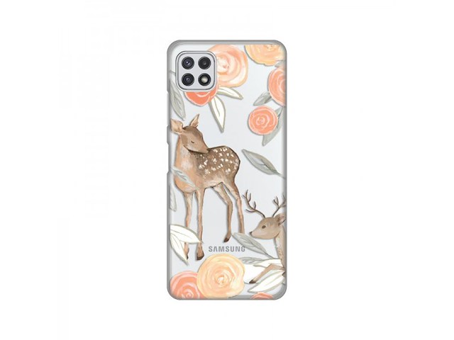 Maskica Silikonska Print Skin za Samsung A226B Galaxy A22 5G Flower Deer