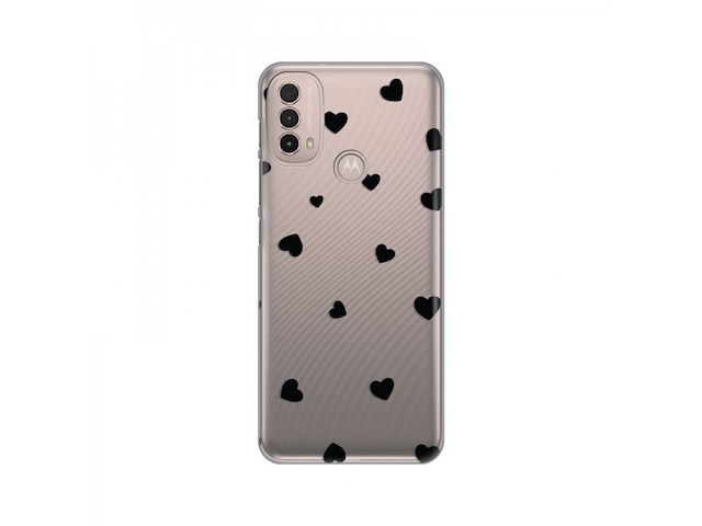 Maskica Silikonska Print Skin za Motorola Moto E40 Hearts