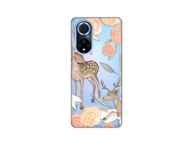 Maskica Silikonska Print Skin za Huawei Honor 50/Nova 9 Flower Deer