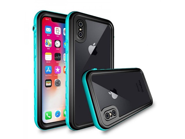 Vodootporna torbica A new za iPhone XS Max svetlo plava