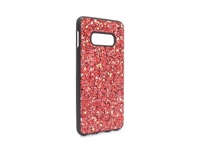 Maskica Glitter za Samsung G970 S10e crvena