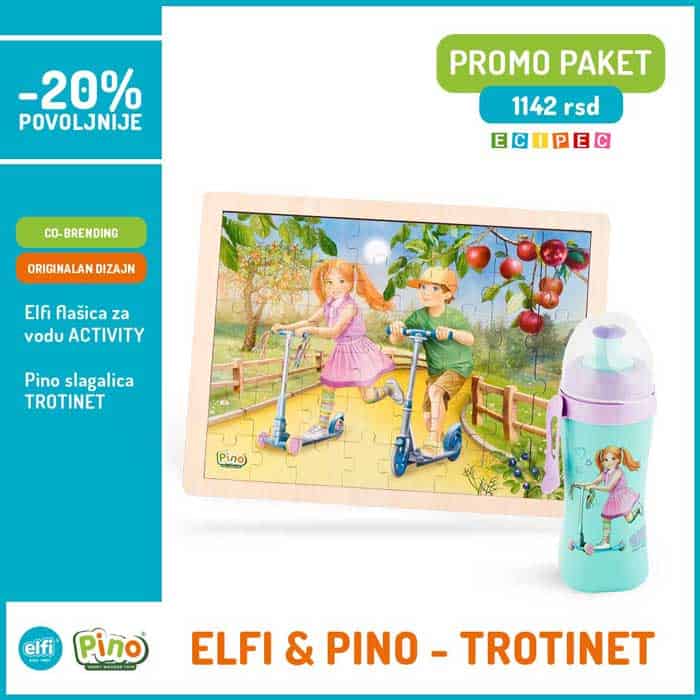 Promo paket – ELFI & PINO – Trotinet (devojčica)