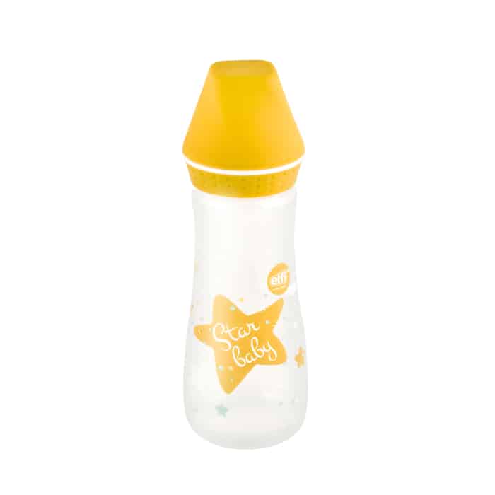 ELFI Plastična flašica sa silikonskom cuclom SWEET BABY, 250 ml