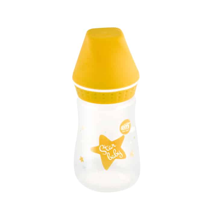 ELFI Plastična flašica sa silikonskom cuclom SWEET BABY, 125 ml