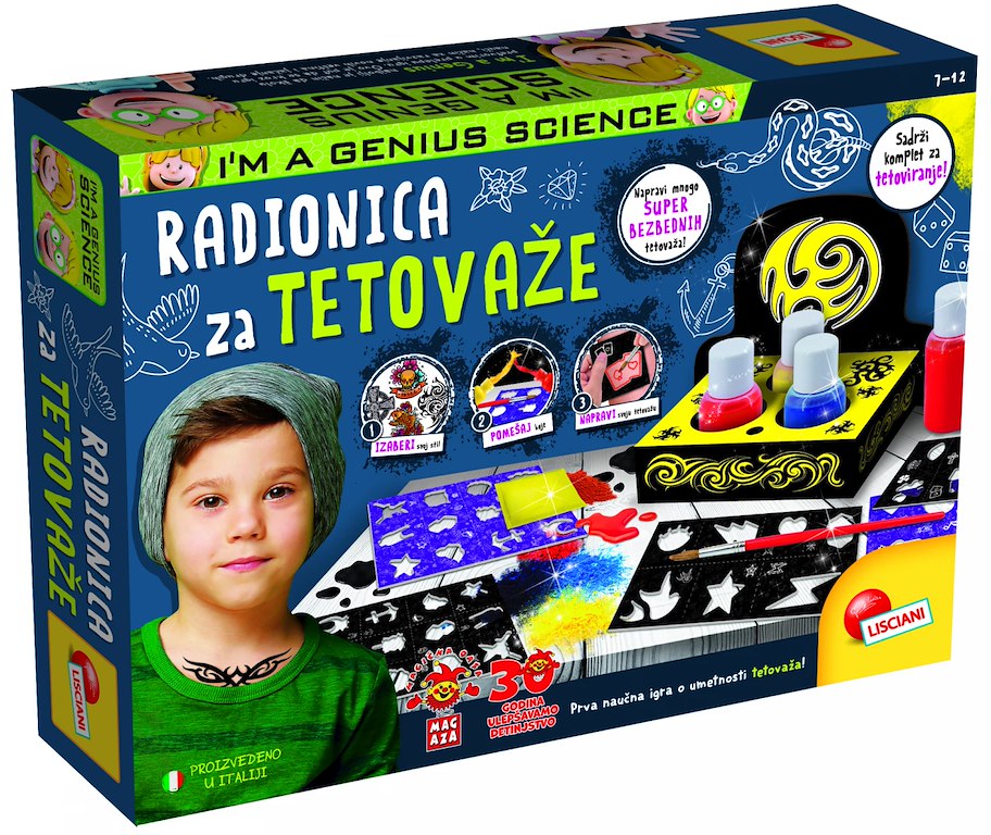 EDUKATIVNI SET SR RADIONICA ZA TETOVAZE LISCIANI