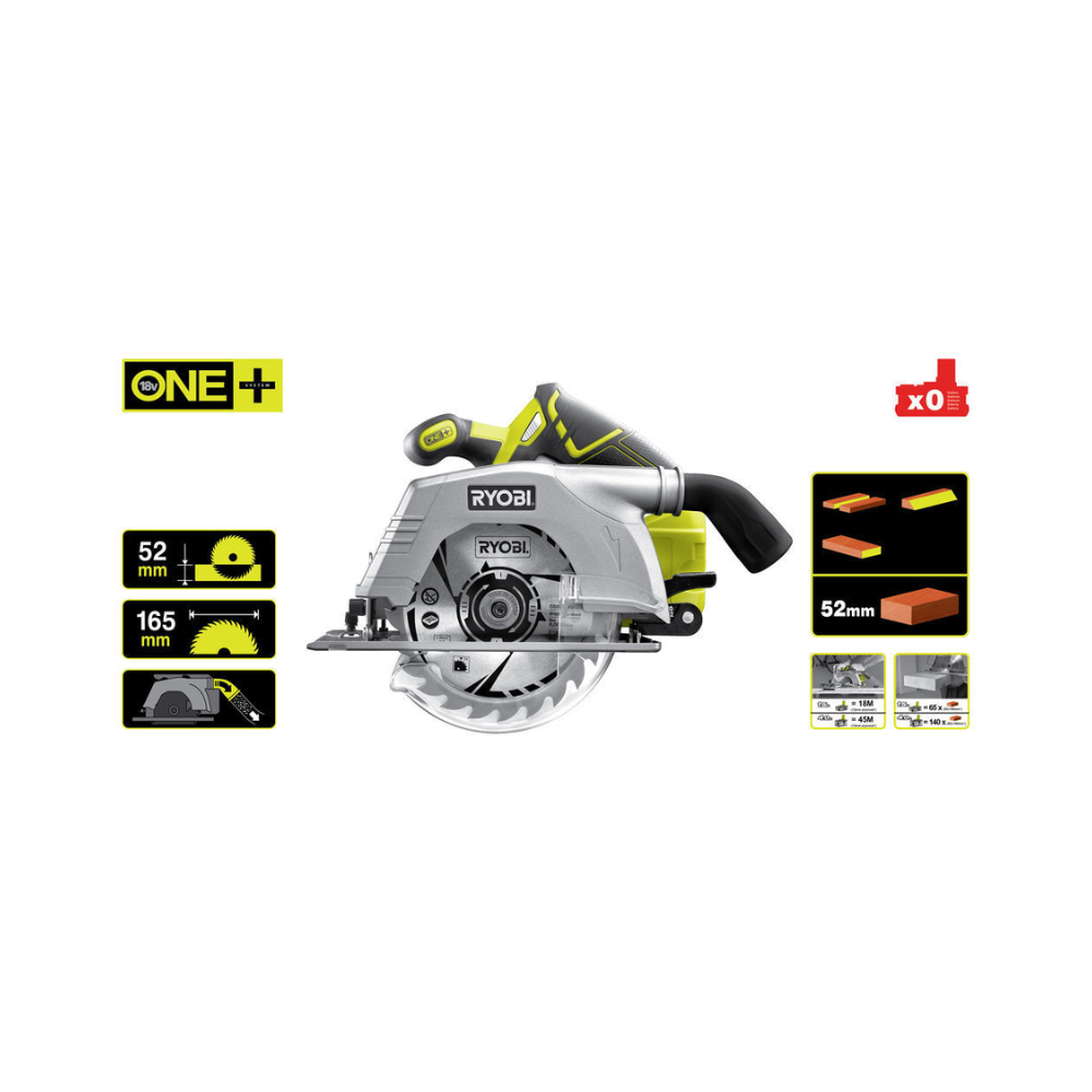 Ryobi Aku. Cirkular 18V ONE+ R18CS-0, 5133002338