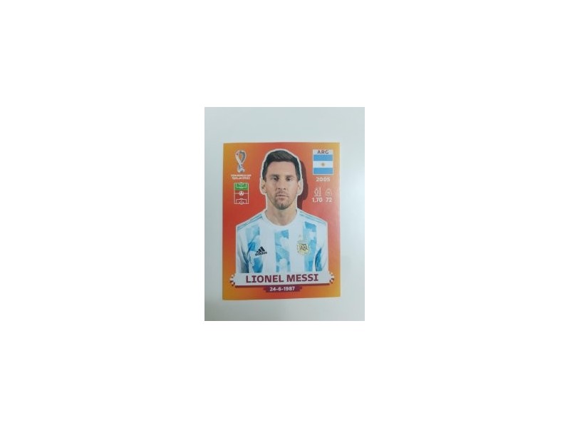 SLICICA QATAR 2022 ARGENTINA ARG19 LIONEL MESI