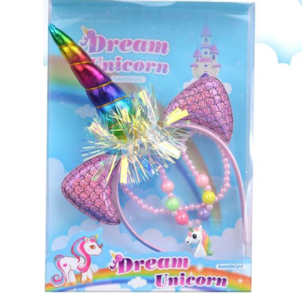 Rajf za kosu Unicorn šareni