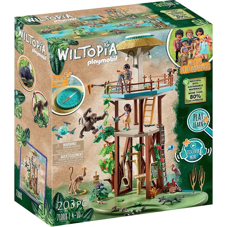 Playmobil Wiltopia Istraživačka kula sa kompasom