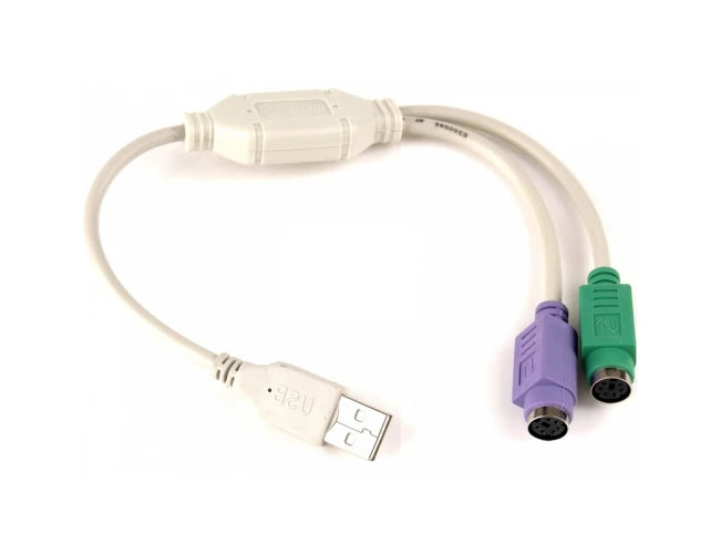 Fast Asia (OST01313) adapter USB 2xPS/2 za miša i tastaturu beli