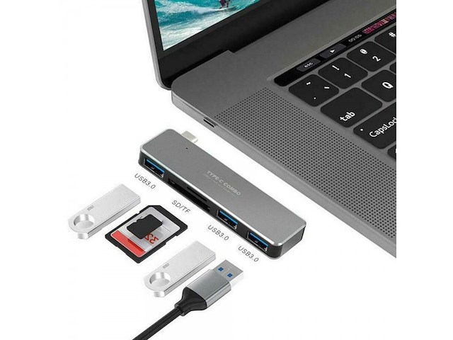 Macbook air pro USB-C Hub Type C na usb čitač kartica