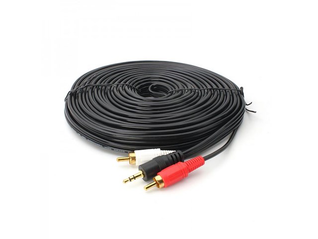 Kabl 2 RCA M na 3.5mm stereo M JWD-AUDIO4 15m  DC3.5 na 2RCA