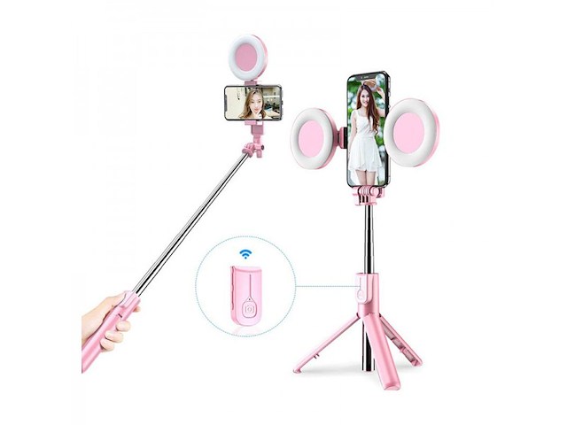 Tripod sa LED rasvetom R12 pink