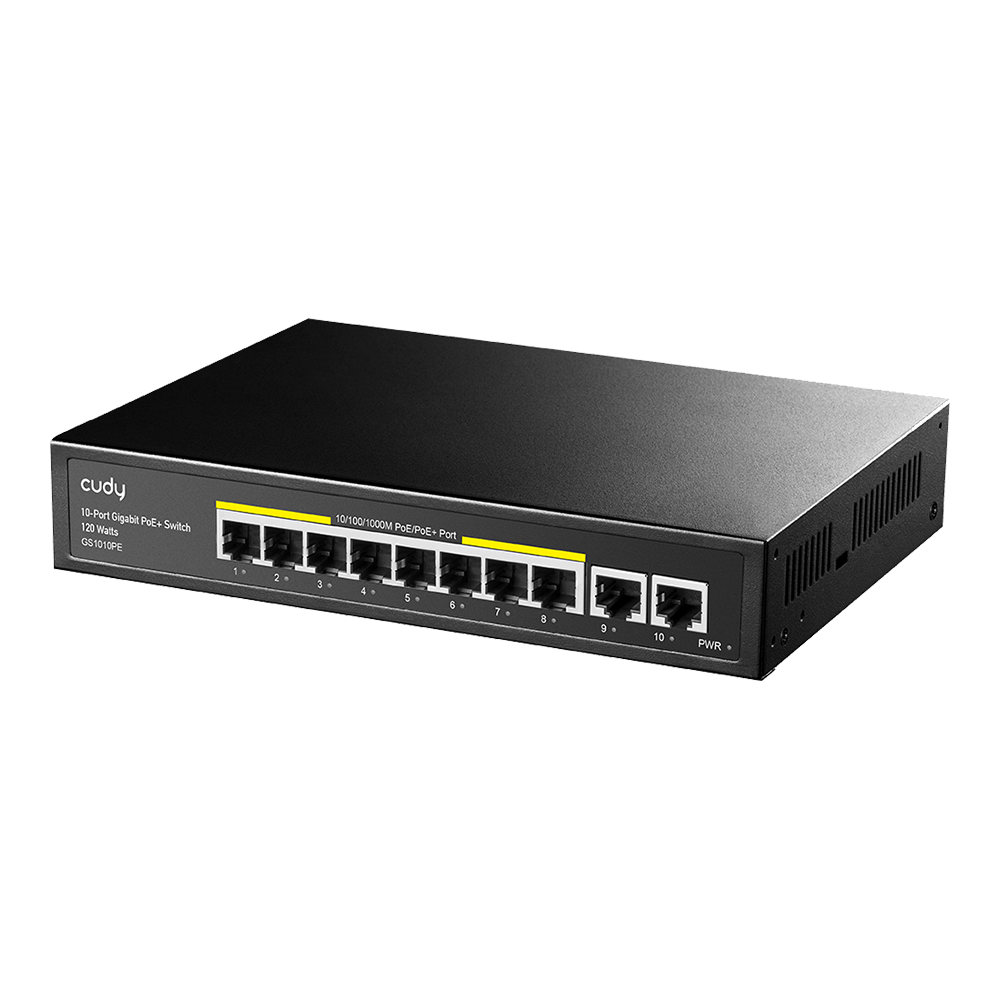 CUDY GS1010PE 10port gigabit switch