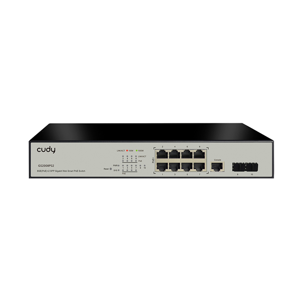 CUDY GS2008PS2 8Port gigabit L2 switch