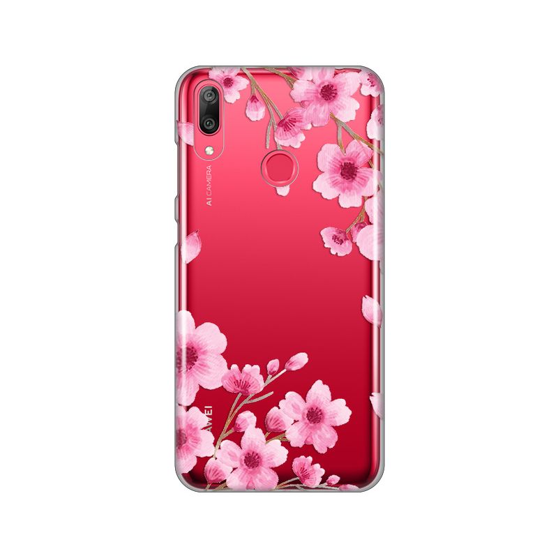 Maskica Silikonska Print Skin za Huawei Y7 2019/Y7Prime 2019 Rose flowers