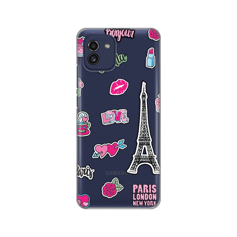 Maskica Silikonska Print Skin za Samsung A035G Galaxy A03 Love Paris