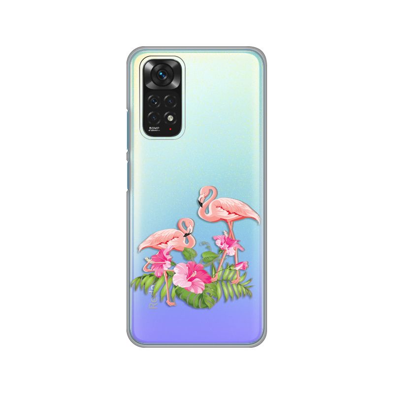 Maskica Silikonska Print Skin za Xiaomi Redmi Note 11/Note 11S Flamingo