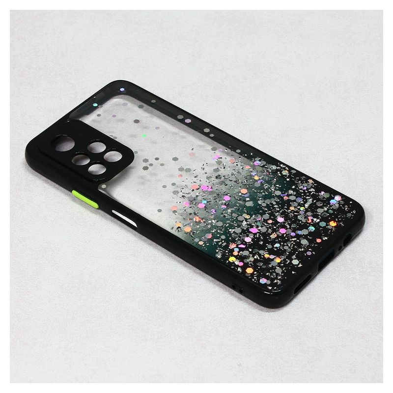 Maskica Frame Glitter za Xiaomi Redmi Note 11T 5G/Poco M4 Pro 5G crna