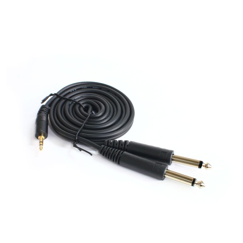 Audio kabl 3.5mm stereo M na 2×6.35mm mono M 1.5m