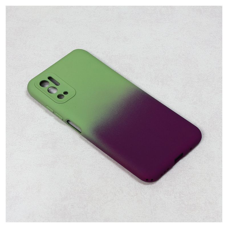 Maskica Double Color za Xiaomi Redmi Note 10 5G zeleno-ljubicasta