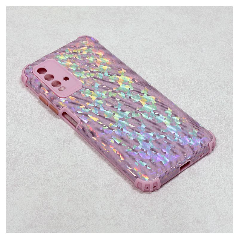 Maskica 6D Crystal za Xiaomi Redmi 9T/Note 9 4G/9 Power roze