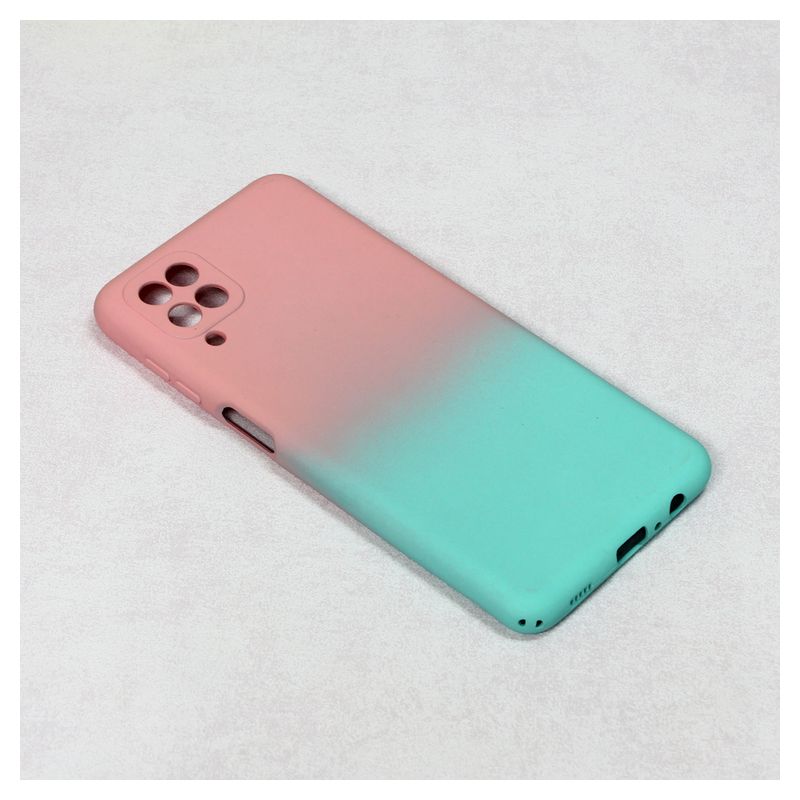 Maskica Double Color za Samsung A125F Galaxy A12 roze-mint