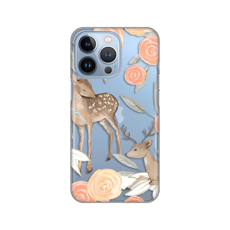 Maskica Silikonska Print Skin za iPhone 13 Pro 6.1 Flower Deer