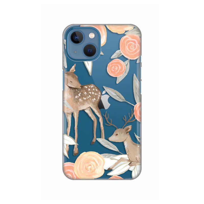 Maskica Silikonska Print Skin za iPhone 13 6.1 Flower Deer